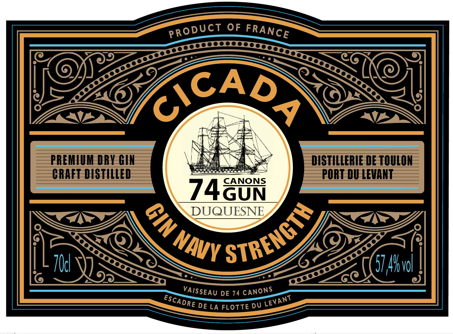 Cicada Gin de Provence de la Distillerie de Toulon